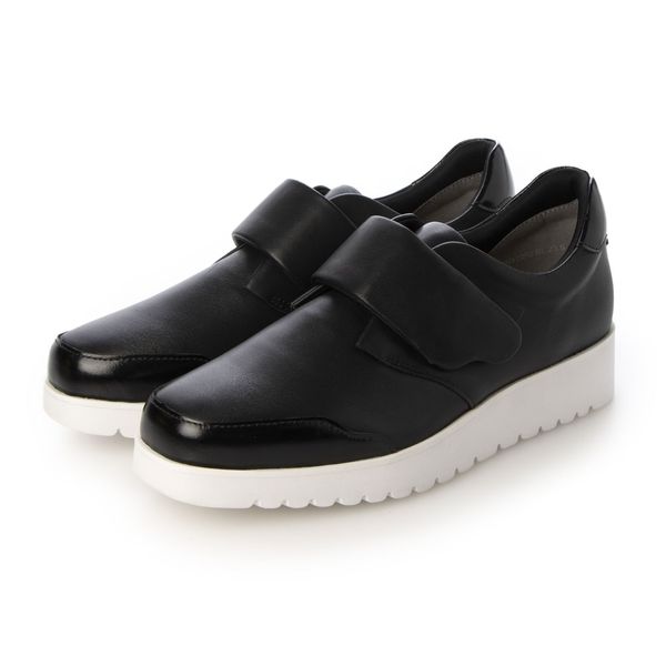 ディッシー（D’ICI）/オールレザーベルクロスニーカー