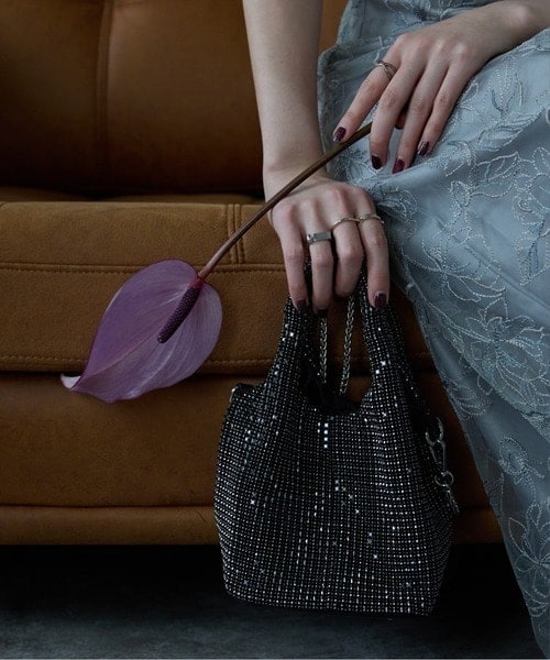 アンドロブ（&Robu．）/ラインストーン2WAYハンドバッグ