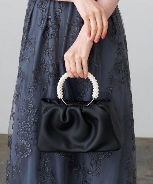 アンドロブ（&Robu．）/パールビーズフェイクレザーバッグ