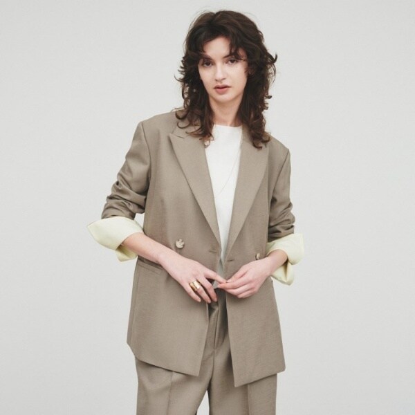 クロエンス（cloenc）/【セットアップ／手洗い可】ポイントカラーテーラードジャケット