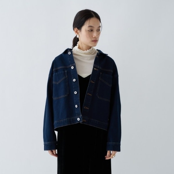 クロエンス（cloenc）/【手洗い可】ストレッチデニムジャケット
