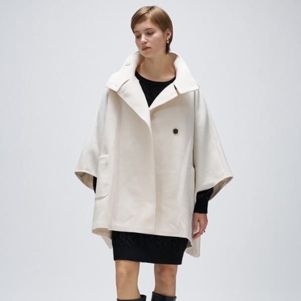 クロエンス（cloenc）/【手洗い可】メルトンジャージポンチョコート