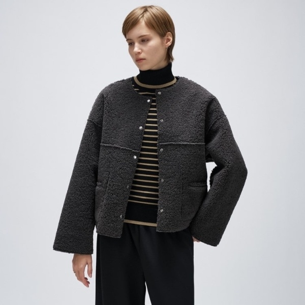 クロエンス（cloenc）/リバーシブルボアブルゾン