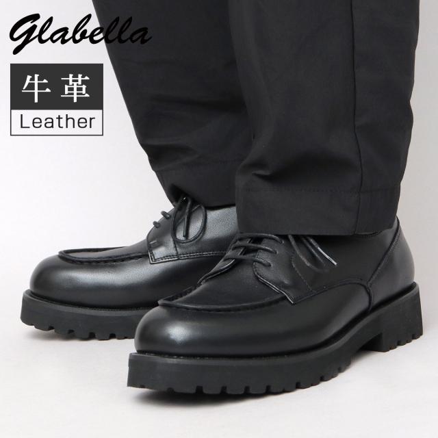 グラベラ（glabella）/本革 カウレザー Uチップ レースアップ ドレスシューズ