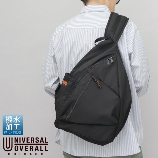 ユニバーサルオーバーオール（UNIVERSALOVERALL）/撥水ポリエステル ワンショルダー スリング ボディバッグ