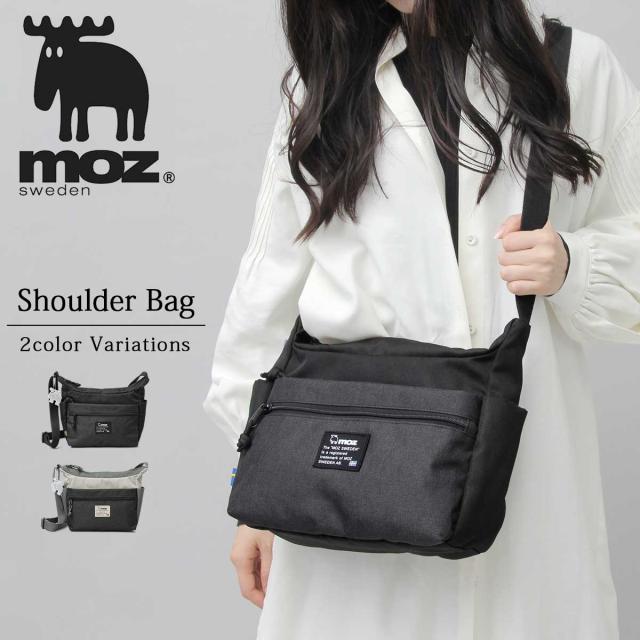 モズ（moz）/バッグ ショルダーバッグ レディース 黒 ブラック シンプル コンパクト ポケット多め サブバッグ