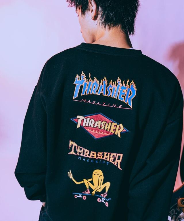 スラッシャー（THRASHER）/【THRASHER/スラッシャー】裏起毛バック刺繍プリントスウェットプルオーバー