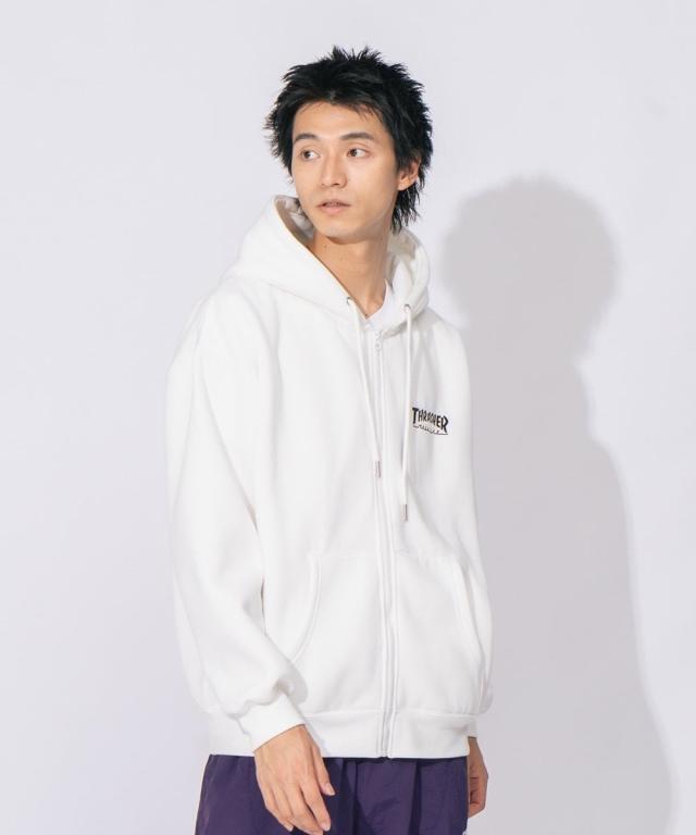 ユニット（UNITT）/【THRASHER】裏起毛 フルジップパーカー