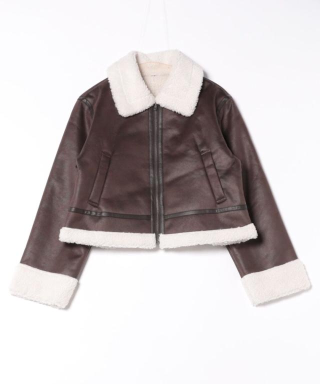 フォートポイント（FORT POINT）/【C−FORT POINT/フォートポイント】フェイクレザー フライトジャケット