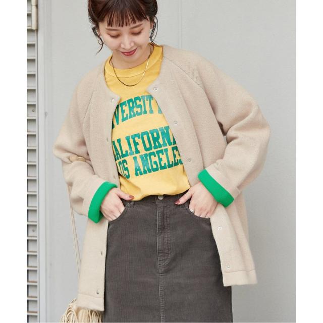 ベーセーストック（B．C STOCK）/2層スムース編みロングカーディガン