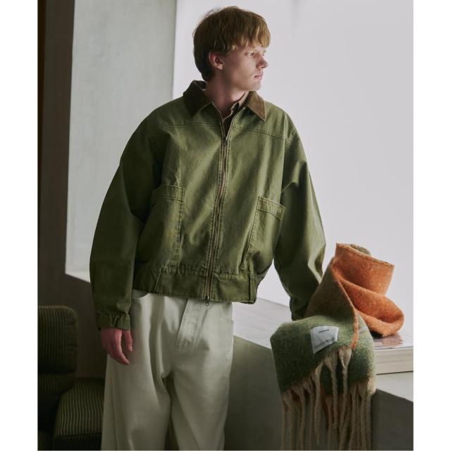 ベーセーストック（B．C STOCK）/OSKR別注 ジップアップミリタリーダックブルゾン