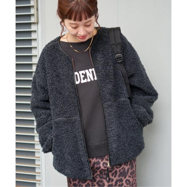 【NEW】ベーセーストック（B．C STOCK）/《S/Mサイズ展開》ボアパイピングブルゾン2