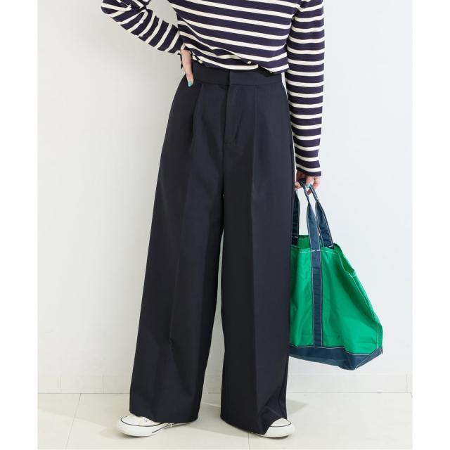 ベーセーストック（B．C STOCK）/《予約》手洗い可 / ワイドストレートセンタープレスパンツ