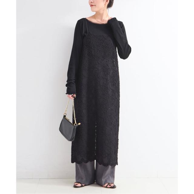 ベーセーストック（B．C STOCK）/《予約》手洗い可 / コード刺繍キャミワンピース