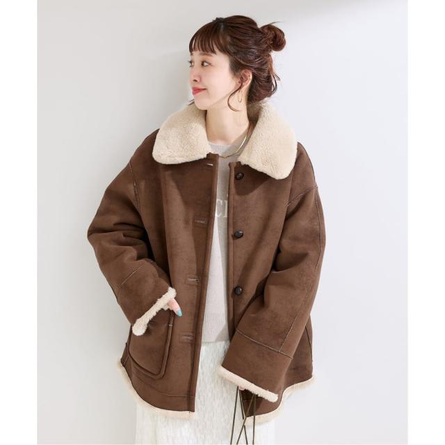 【NEW】ベーセーストック（B．C STOCK）/《S/Mサイズ展開》リバーシブルムートンライクコート2