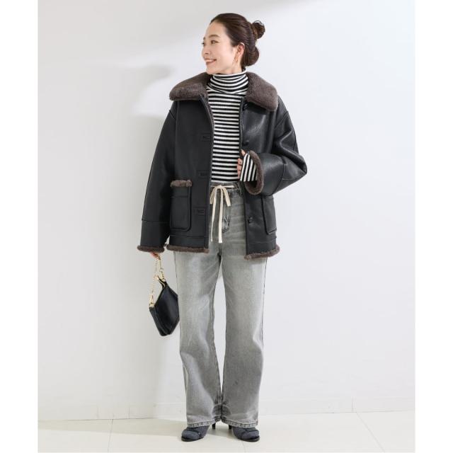 【NEW】ベーセーストック（B．C STOCK）/《S/Mサイズ展開》リバーシブルムートンライクコート2