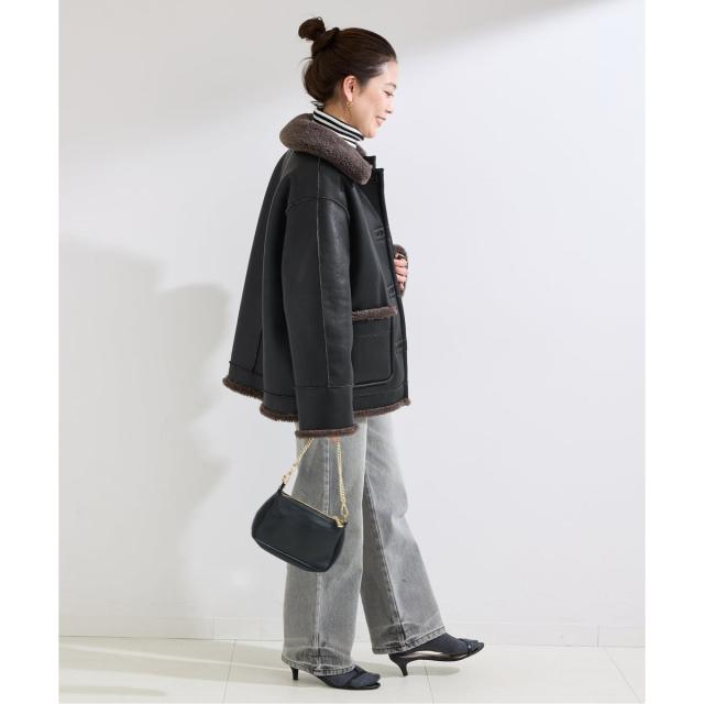 【NEW】ベーセーストック（B．C STOCK）/《S/Mサイズ展開》リバーシブルムートンライクコート2