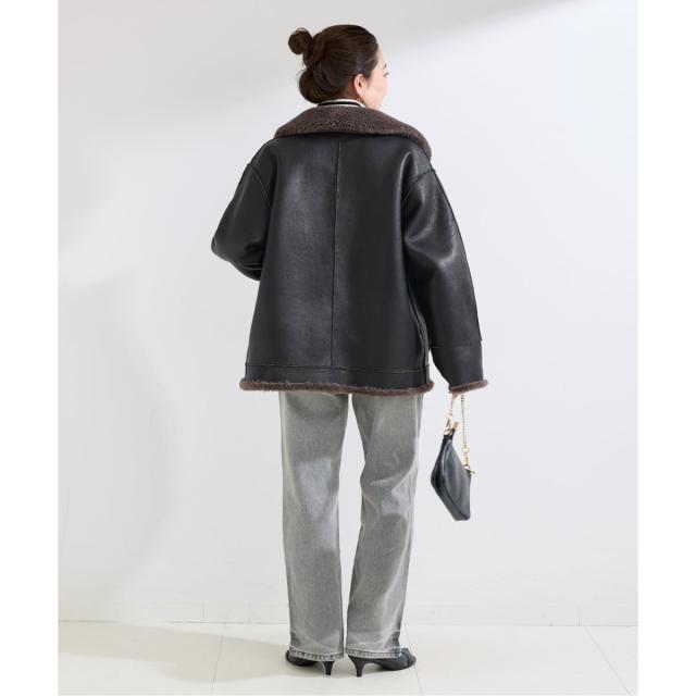 【NEW】ベーセーストック（B．C STOCK）/《S/Mサイズ展開》リバーシブルムートンライクコート2