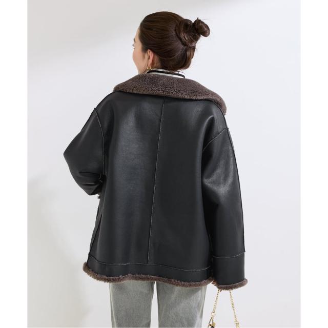 【NEW】ベーセーストック（B．C STOCK）/《S/Mサイズ展開》リバーシブルムートンライクコート2