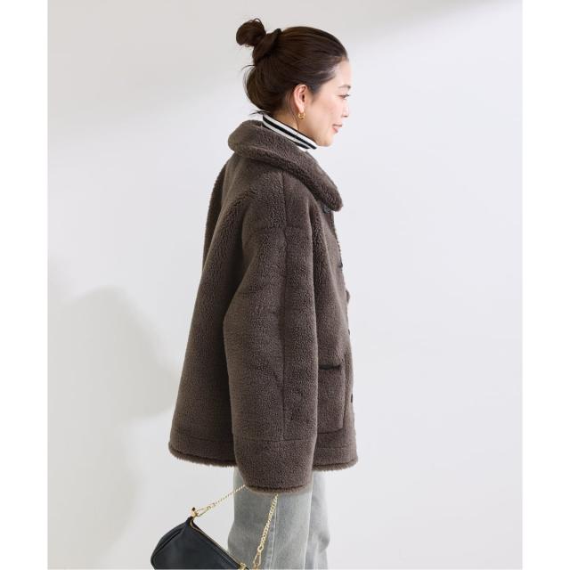 【NEW】ベーセーストック（B．C STOCK）/《S/Mサイズ展開》リバーシブルムートンライクコート2