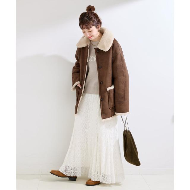 【NEW】ベーセーストック（B．C STOCK）/《S/Mサイズ展開》リバーシブルムートンライクコート2