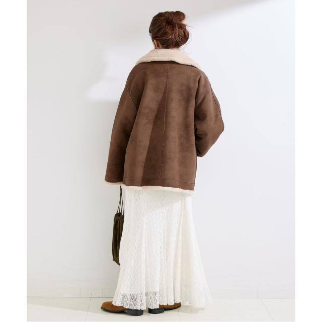 【NEW】ベーセーストック（B．C STOCK）/《S/Mサイズ展開》リバーシブルムートンライクコート2