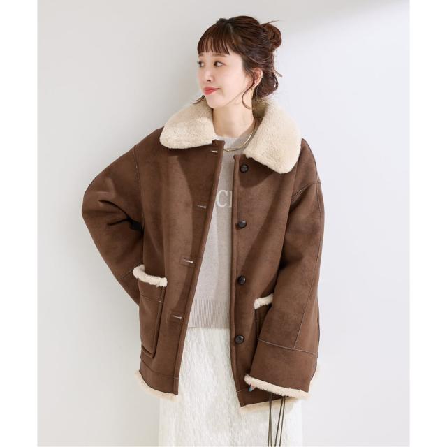 【NEW】ベーセーストック（B．C STOCK）/《S/Mサイズ展開》リバーシブルムートンライクコート2