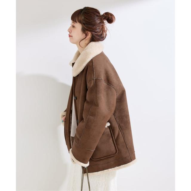 【NEW】ベーセーストック（B．C STOCK）/《S/Mサイズ展開》リバーシブルムートンライクコート2