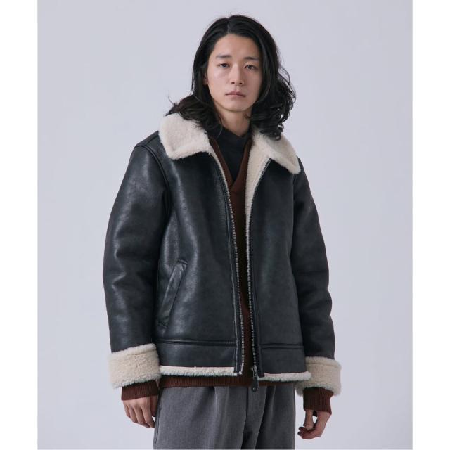 【NEW】ベーセーストック（B．C STOCK）/スムースフェイクムートン B−3 フライトジャケット