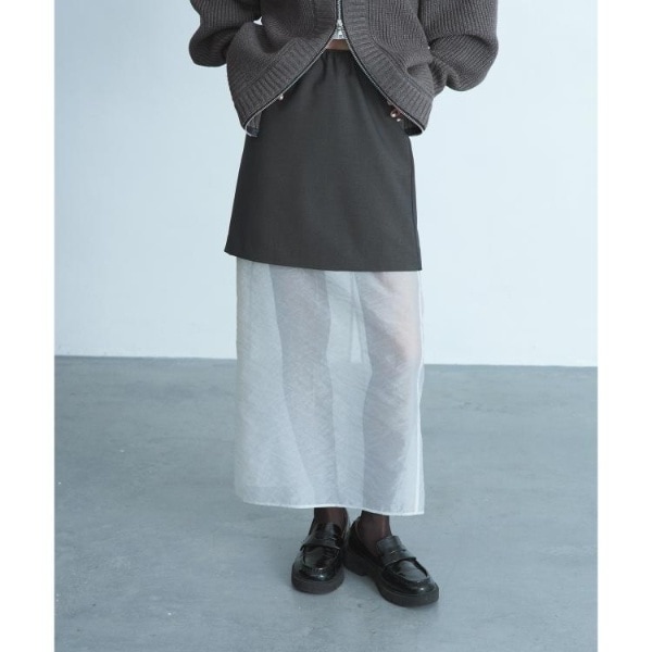 コードエー（CODE A）/reversible sheer skirt