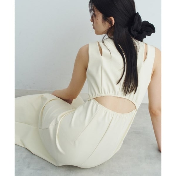 コードエー（CODE A）/slit jersey dress