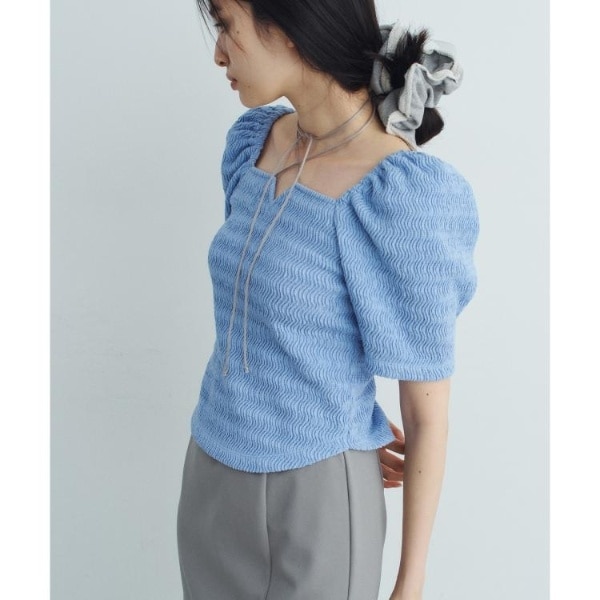 コードエー（CODE A）/gather puff jersey tops