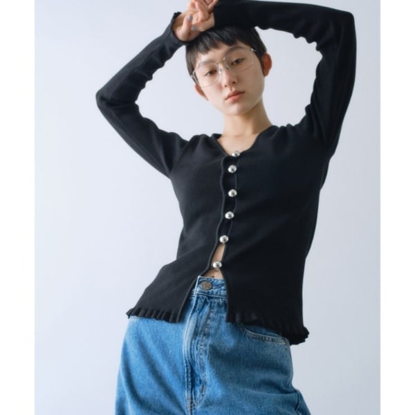 コードエー（CODE A）/l buttons knit cardigan