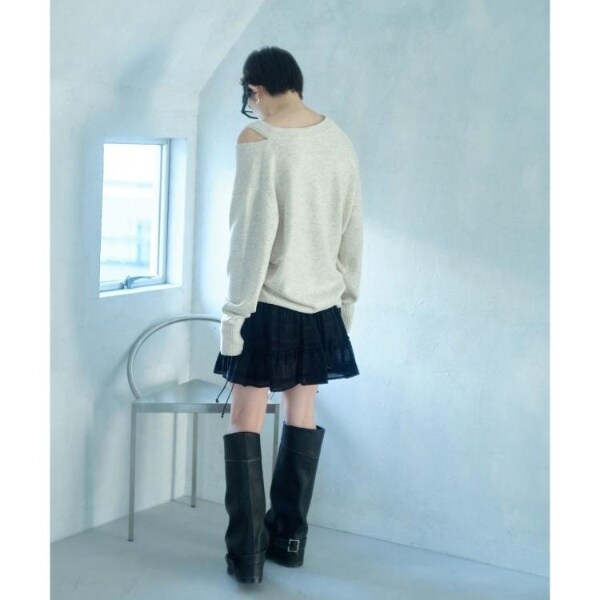 コードエー（CODE A）/dream ruffle lace mini skirt dream ruffle