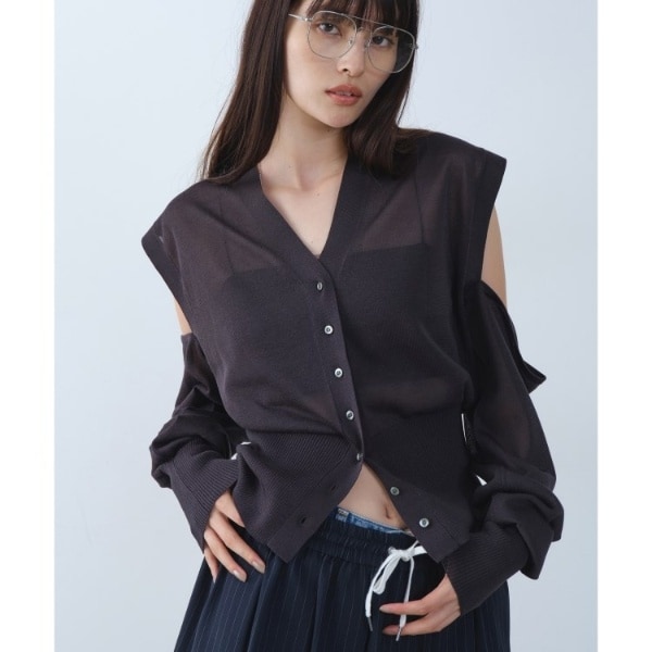 コードエー（CODE A）/multiway knit cardigan