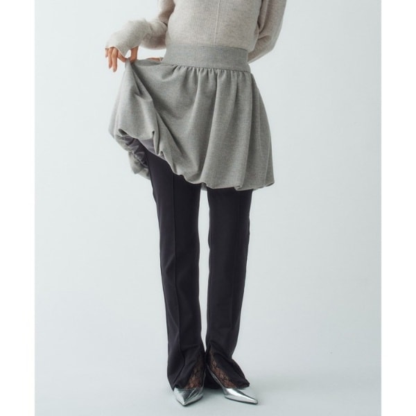 コードエー（CODE A）/tweed balloon mini skirt