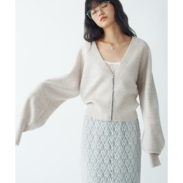 コードエー（CODE A）/zip form cardigan