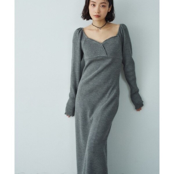 コードエー（CODE A）/femi rib knit dress