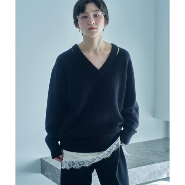 【NEW】コードエー（CODE A）/M cloudy over V pullover