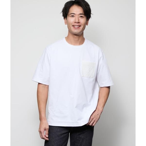 ニューヨーカー（NEWYORKER）/【吸水速乾】COOL COMFORT ニューヨーカーエンボスプリント 半袖 クルーネッ