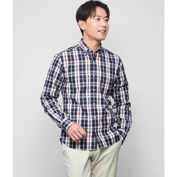 ニューヨーカー（NEWYORKER）/ピケ ニューヨーカータータン 長袖ショートボタンダウンシャツ