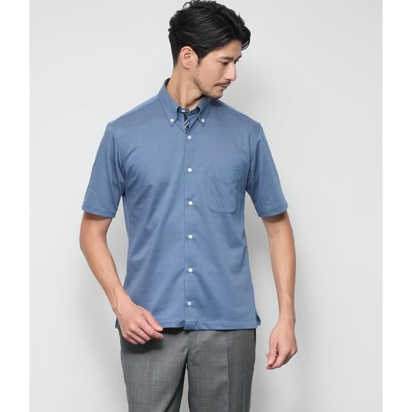 ニューヨーカー（NEWYORKER）/3色ドビージャカード 前開きボタンダウンポロシャツ