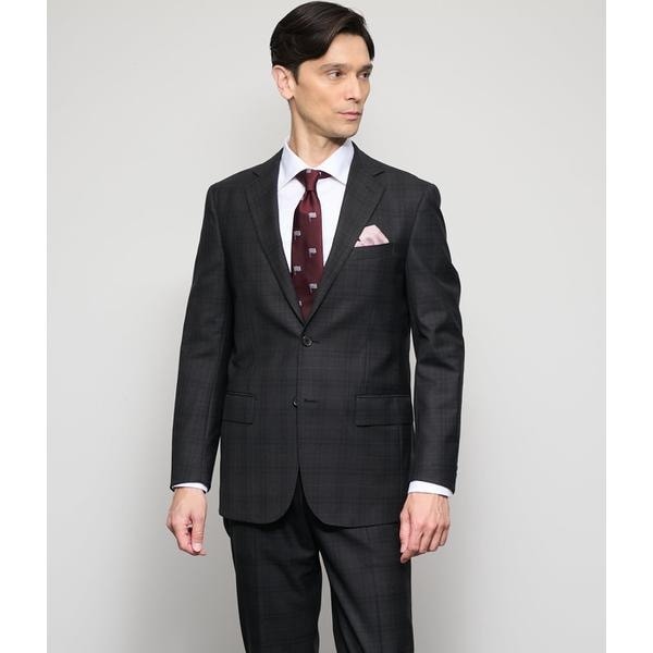 ニューヨーカー（NEWYORKER）/【防シワ・撥水・ストレッチ】BUNGY CLOTH チェック ジャケット(セットアッ