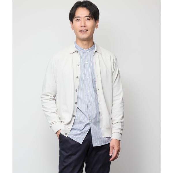 ニューヨーカー（NEWYORKER）/【ウォッシャブル】編み柄襟付き カーディガン