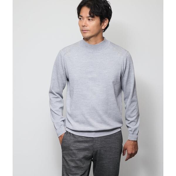 ニューヨーカー（NEWYORKER）/【ウォッシャブル】モックネック プルオーバーニット