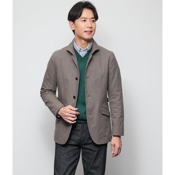 ニューヨーカー（NEWYORKER）/ムリネ マイクロヘリンボーン アダプトカラーアウター