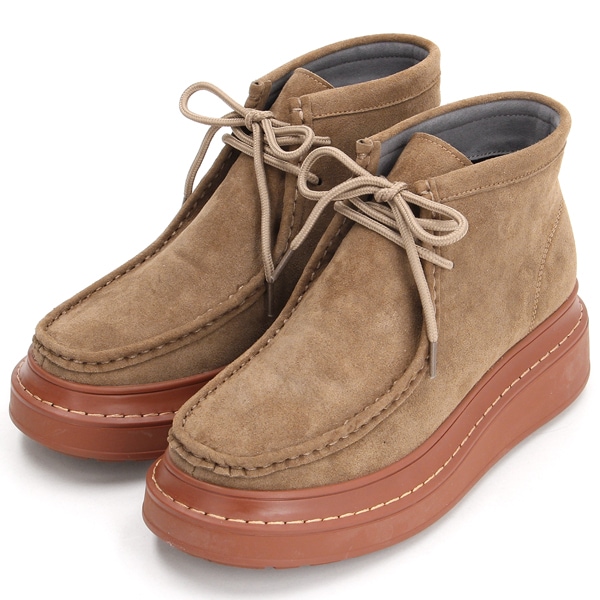 トミエコ（Tomieco）/本革　モカシンショートブーツ　デザインブーツ