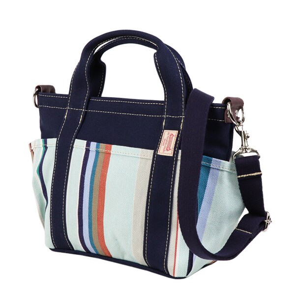 レ・トワール・デュ・ソレイユ（LES TOILES DU SOLEIL）/2WAY 4ポケットトート（ヨコハマ ブラン ターコイズ）