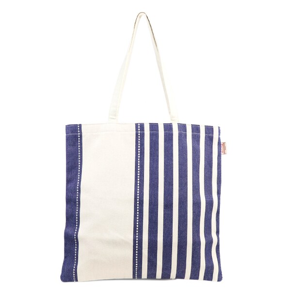 レ・トワール・デュ・ソレイユ（LES TOILES DU SOLEIL）/リバーシブルフラットトート（セリエ マリン エクリュ マリン）