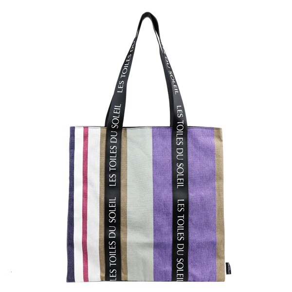 レ・トワール・デュ・ソレイユ（LES TOILES DU SOLEIL）/ロゴテープフラットトート（ジュピター マリン トープ）